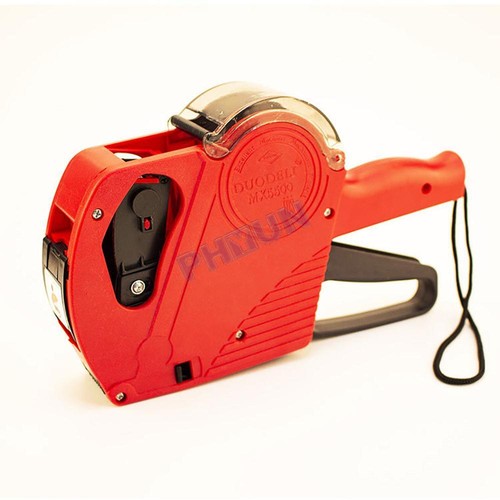 Red 8 Digits Price Tag Gun Labeler Labeller With Sticker Labels & Ink ...