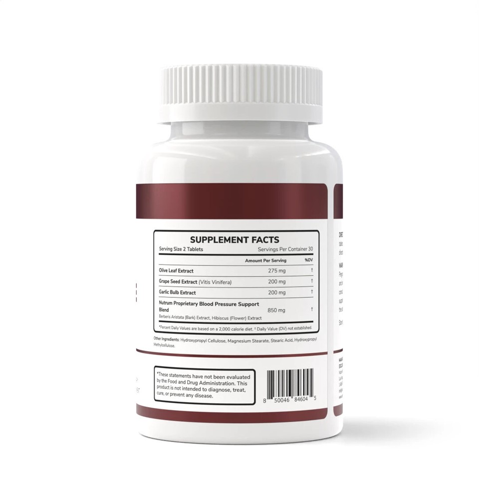 Nutrum Bio Tech Blood Pressure Health 60 Capsules | eBay