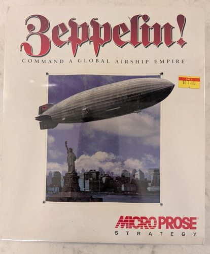 Vintage 1994 Zeppelin! Microprose Strategy PC Game IBM New shrink ...
