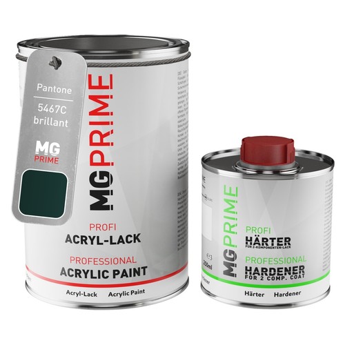 Pantone 5467C Green brillant peinture acrylique 1,5L durcisseur y.c ...