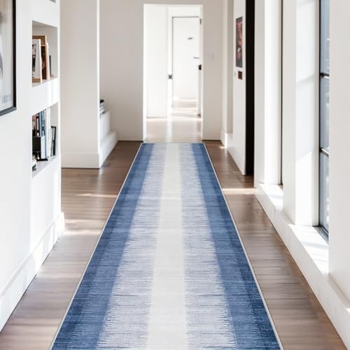 Ombre 2.5x12 Runners for Hallways Non Slip, Washable Long Hallway ...
