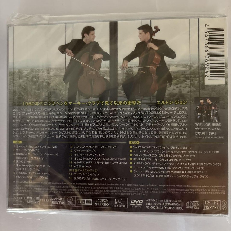 2CELLOS IN2ITION CD + DVD Set with Live Performance 14 Tracks Used | eBay