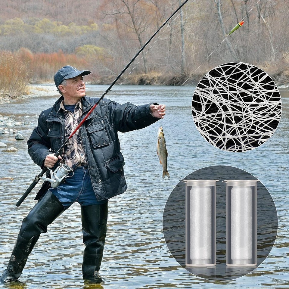 Invisible Nylon Fishing Thread - 0.2 mm, 656 ft - Easy Knotless Bait ...