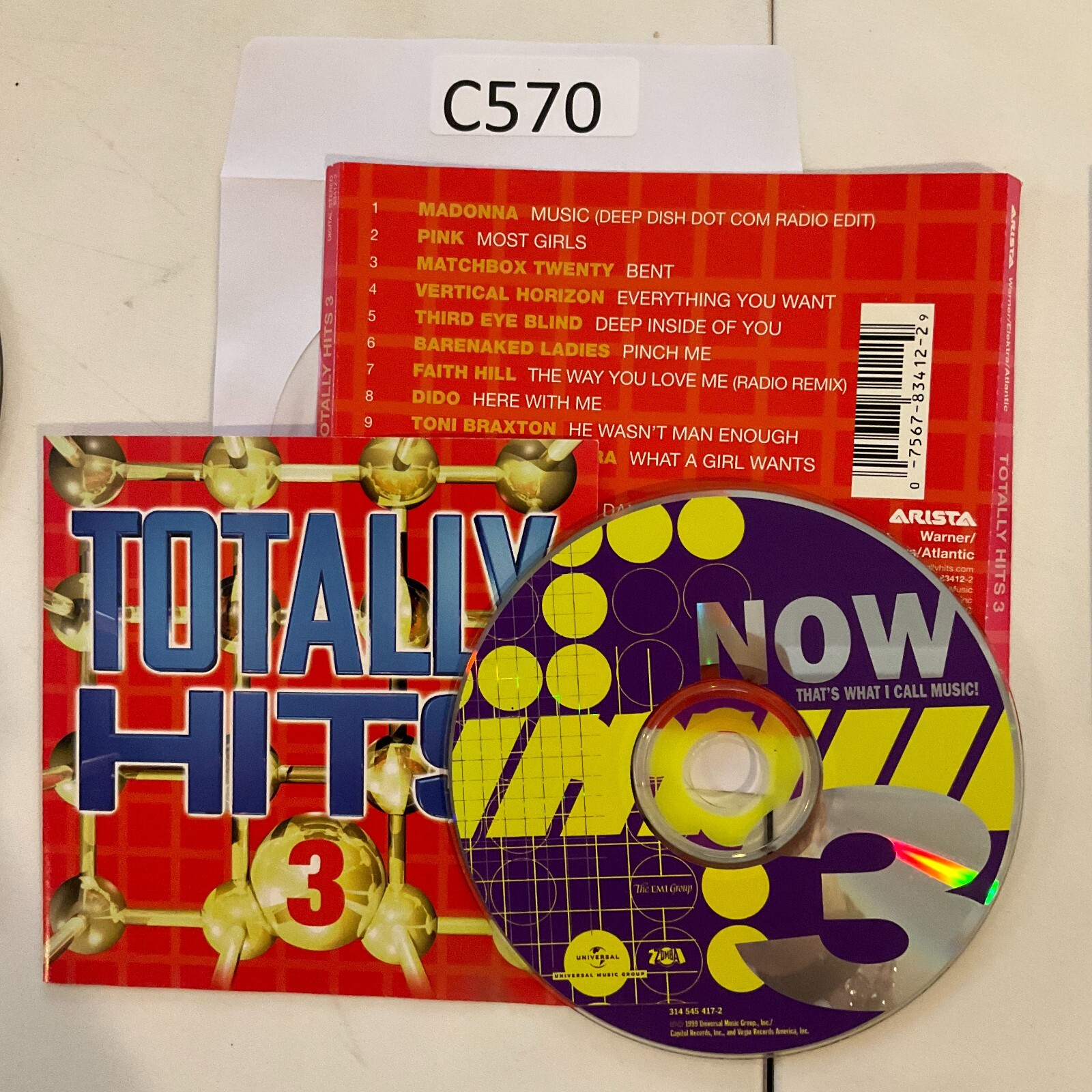 New CD! Totally Hits, Vol. 3 w/ Madonna, Dido, No Case No Tracking #C570 75678341229| eBay