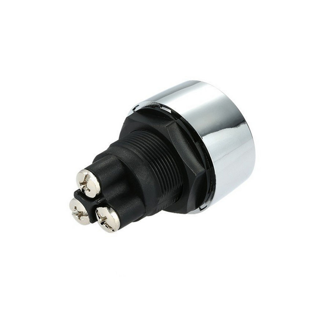 12V 50A 22mm Push Button Red LED Light Engine Start Momentary Metal ...