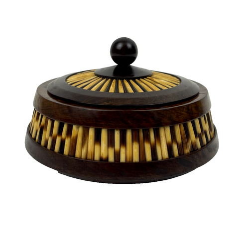 Porqupine Quill Wood Box With Lid Vintage Trinket Storage Box Desk ...