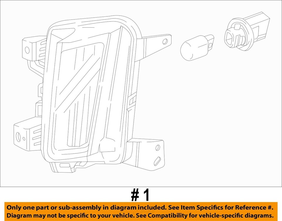GM OEM 17-19 XT5 Front Lamps Signal Lamps-Signal Lamp Assy 84496127 | eBay