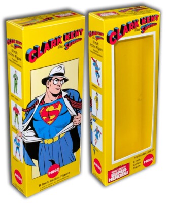 CLARK KENT (Silver Age) BOX for 8" Mego Action Figure (BOX ONLY!) | eBay