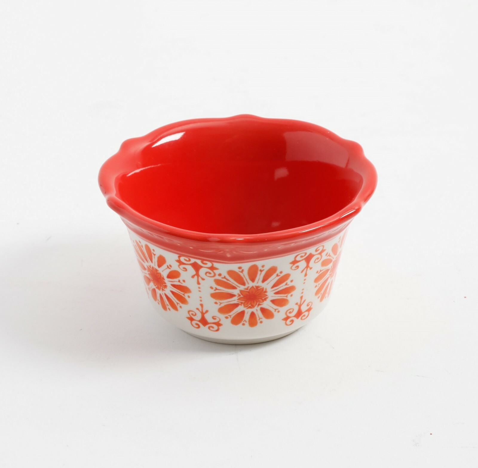 Set of 8 Floral 4-inch Ramekins Bowl Cooking Baking Serving Pioneer ...