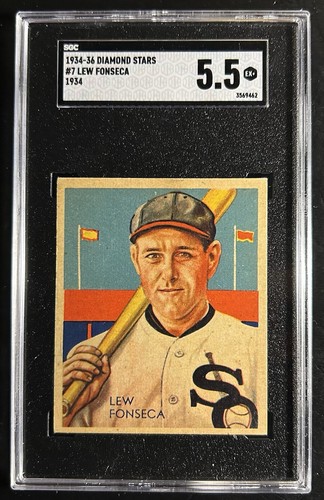 1934-36 Diamond Stars 1934 Lew Fonseca #7 Green Back SGC 5.5 | eBay
