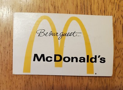 Vintage McDonald's "Be Our Guest" Free Fries Coupon - Tillotson Ave ...
