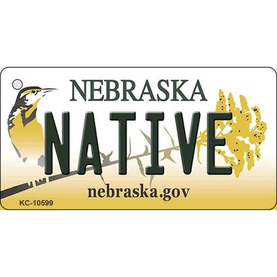 Native Nebraska State License Plate Tag Novelty Key Chain KC-10599 | eBay