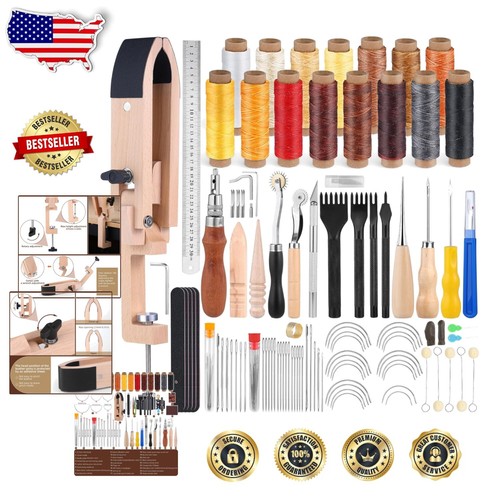 Foldable Leather Stitching Pony with Complete Sewing Kit for All Skill Levels | eBay