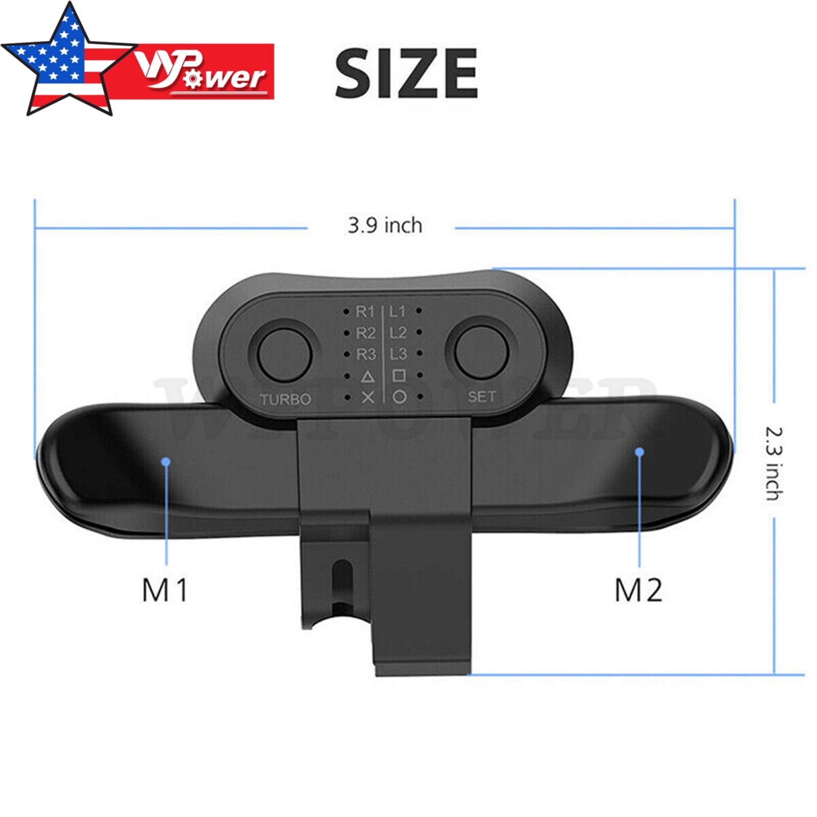 For PS4 Back Button Attachment PRO Controller Dualshock 4 Back Paddles ...