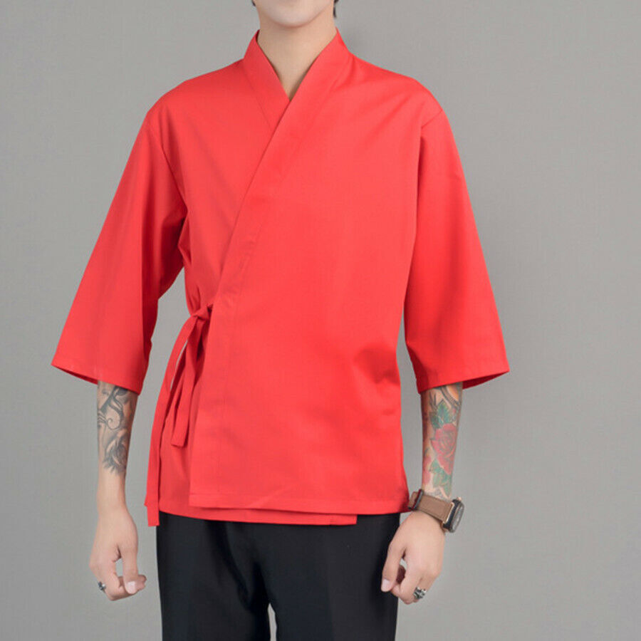 Happi Sushi Chef Coat Serving Short Kimono Sushi Chef Jacket Hotel ...
