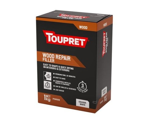 1kg Toupret Quick Drying Powder White Wood Repair Filler | eBay Australia