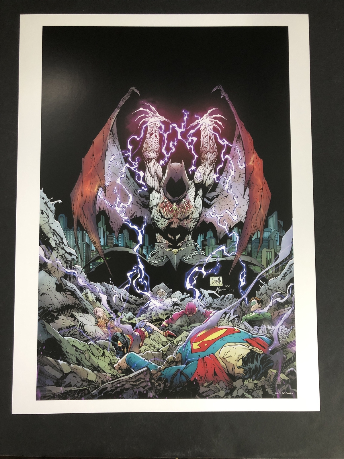 Dark Night Metal #3 COVER DC Comics Poster Print 12x16 Greg Capullo | eBay