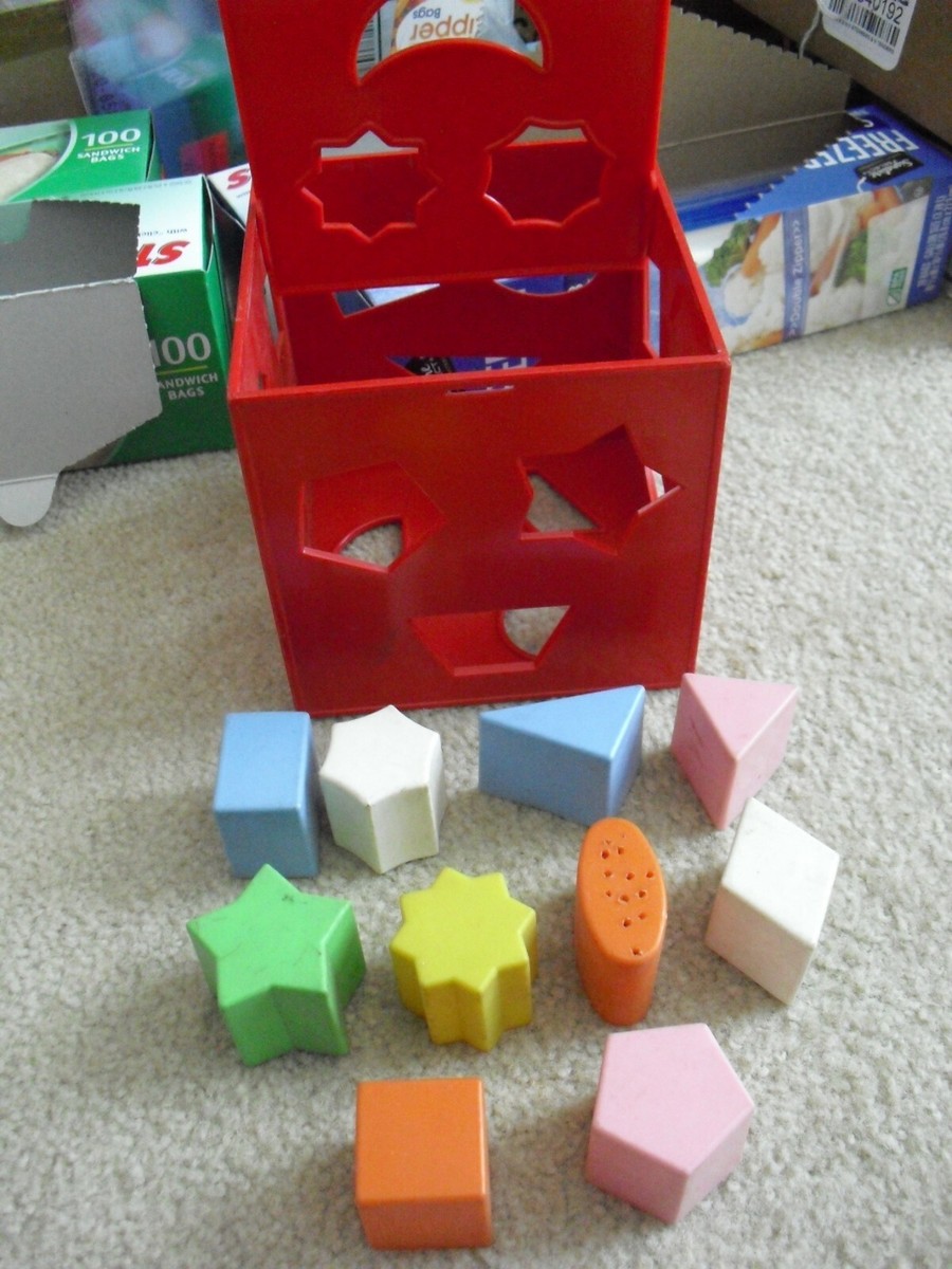 Vintage Playskool Plastic Building Bricks Blocks 1970 Wmanual Etsy