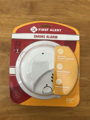 FIRST ALERT Smoke Alarm Hardwire Adapter incl w/Battery Backup Cat ...