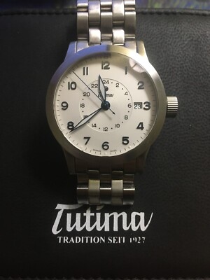 Tutima FX UTC Automatic 632/634 – White Dial – Box & Papers – Very Good ...