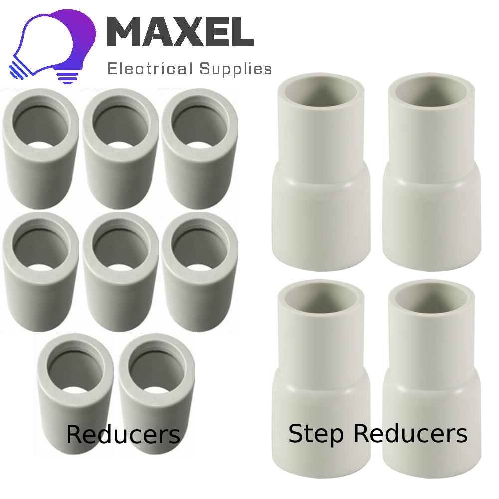 Grey PVC Conduit Reducers Step type 20 to 50 20-16 25-20 32-25 40-32 50 ...