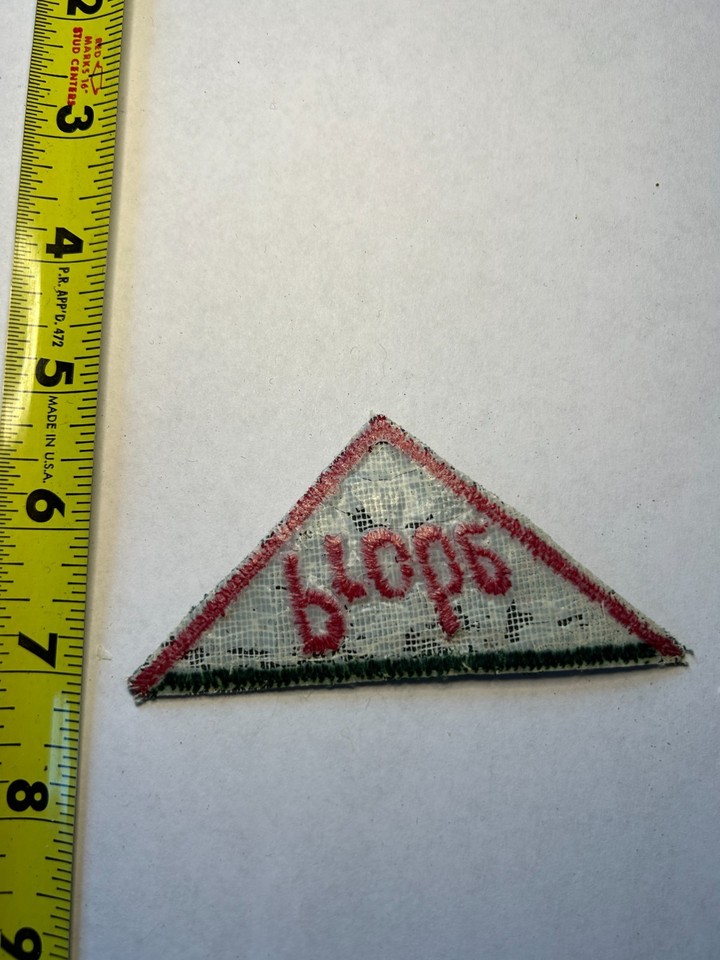 Vintage Probe Patch – Green & Red Triangle Shape | eBay