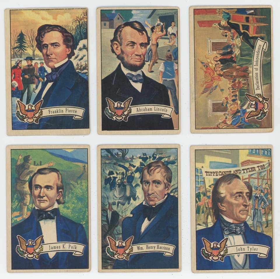 1952 US Presidents Collector Series Vintage Trading Card Lot (18) Low ...