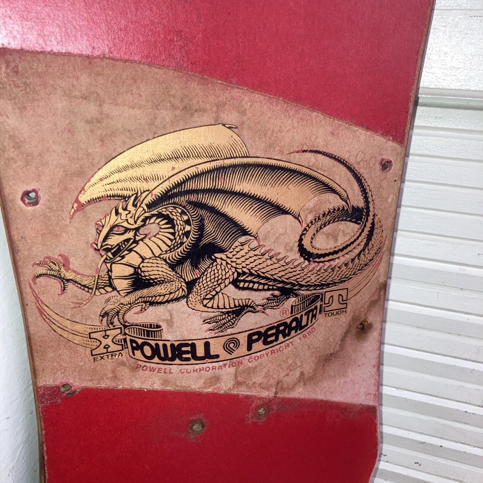 Original 1988 Powell Peralta XT Bonite Skull & Sword Skateboard Deck ...