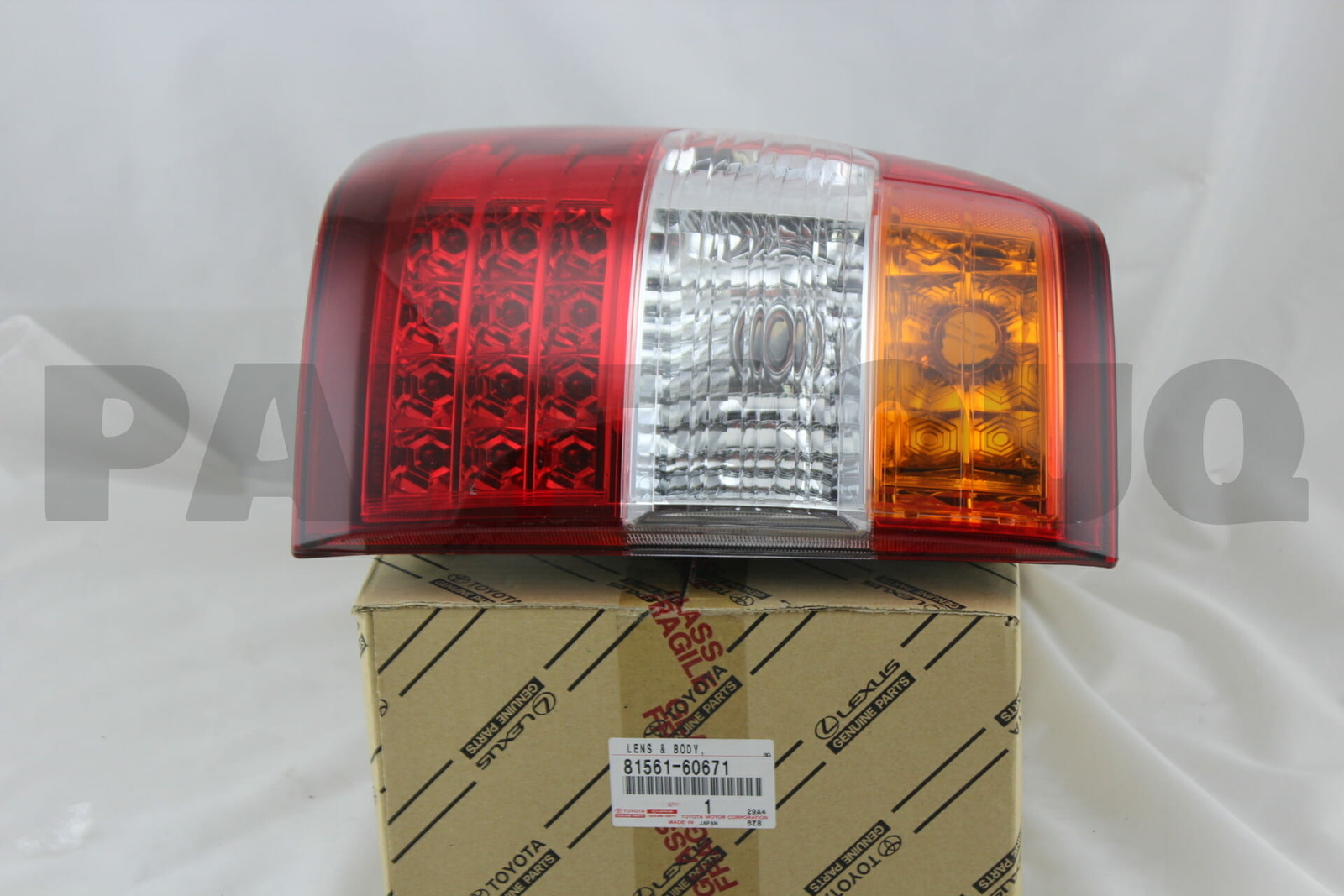 8156160671 Genuine Toyota LENS & BODY, REAR COMBINATION LAMP, LH | eBay