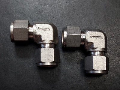 Swagelok 1/2" SS Stainless Steel Compression Elbows SS-810-9 (BAG of 2 ...