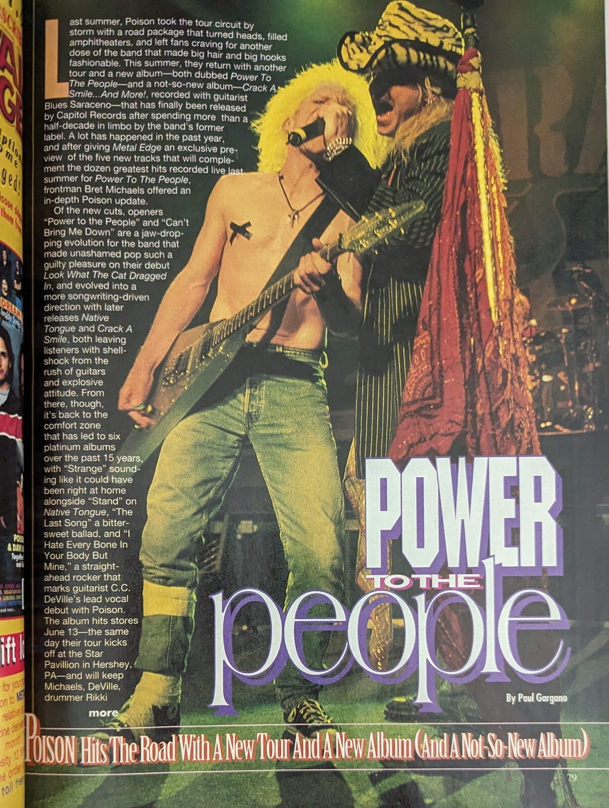 Metal Edge Magazine August 2000 KISS, Poison, Black Label Society ...