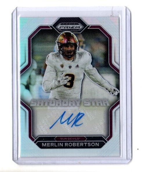 2023 Panini Prizm Draft Saturday Star Silver Prizm Merlin Robertson ...