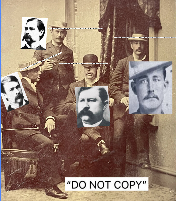 Wyatt Earp, Morgan Earp, Virgil Earp & Luke Short Tintype Photo Dodge ...