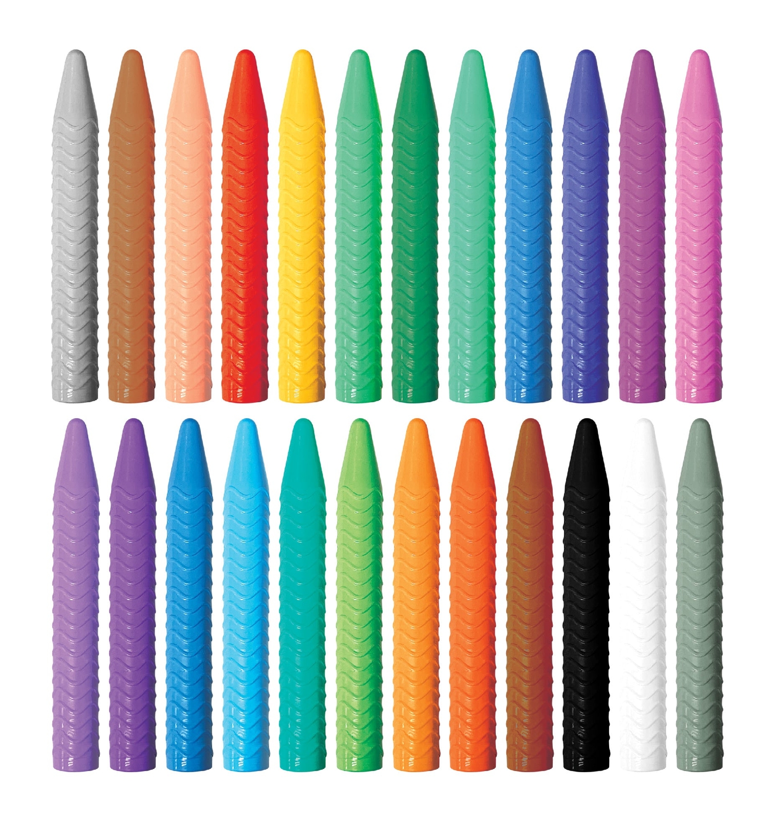 Haku Yoka 24 Spiral Crayons - 24 Colours Crayons Kids Gift Drawing ...
