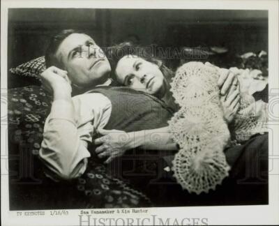 1963 Press Photo Sam Wanamaker and Kim Hunter, actors, in movie scene ...