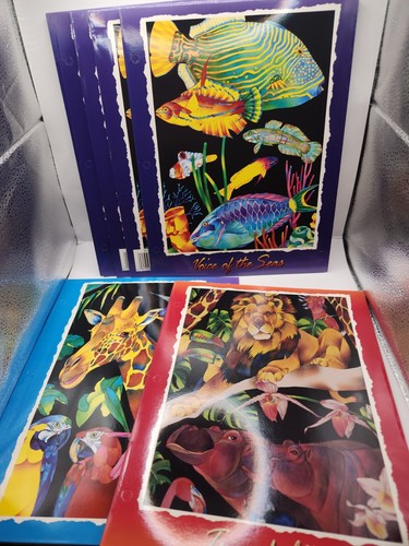 9 Vintage Barbara Wallace Animal Kingdom Folders | eBay