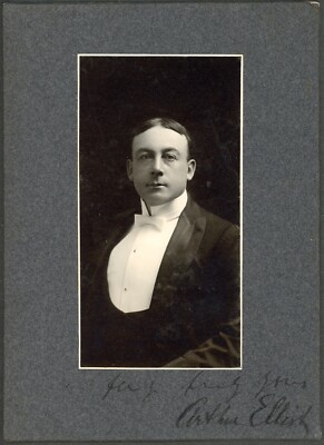 ARTHUR ELLIOTT SIGNED Photo • American Stage Actor • Worked With ETHEL ...