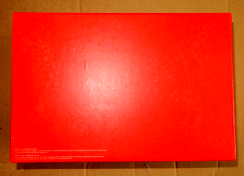 COACH Shoe Box RED WHITE 2012 Alexis Suede Wedge Sneaker BOX ONLY Size ...