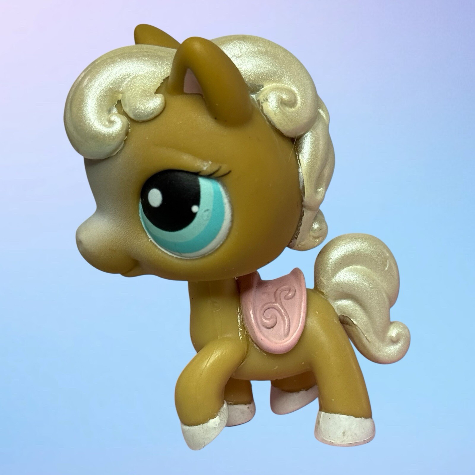LPS Littlest Pet Shop #405 Bronze Frosted Horse Pony Shimmer Mane ...