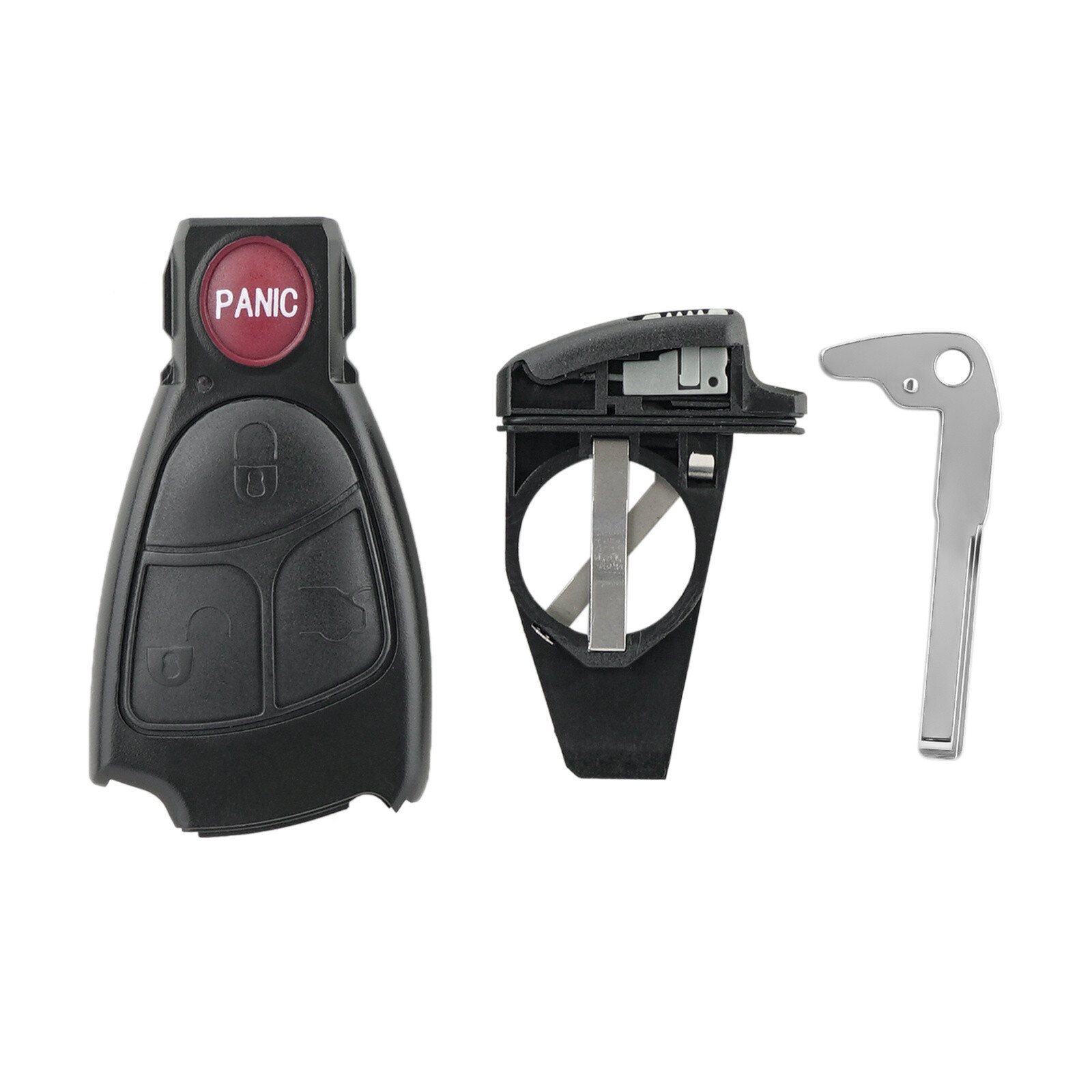 Remote Keyless Entry Car Key Fob Shell Case with Battery Clip fur ...