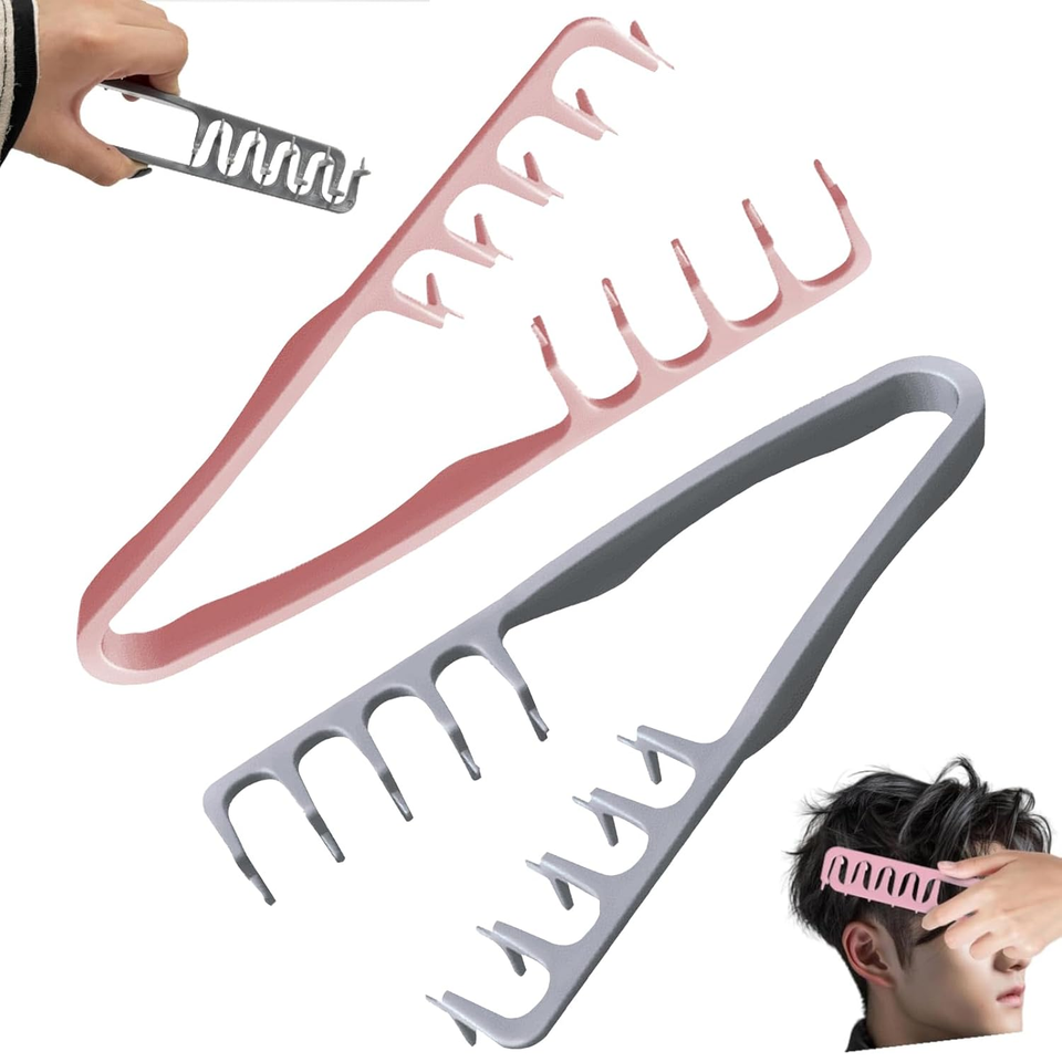 Texture Comb, Volumizing Wide-Tooth Hair Styling Combs, Fluffy Textured ...