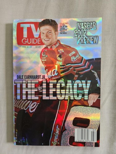 TV Guide February 16-22, 2002 Dale Earnhardt Jr NASCAR-Excellent ...
