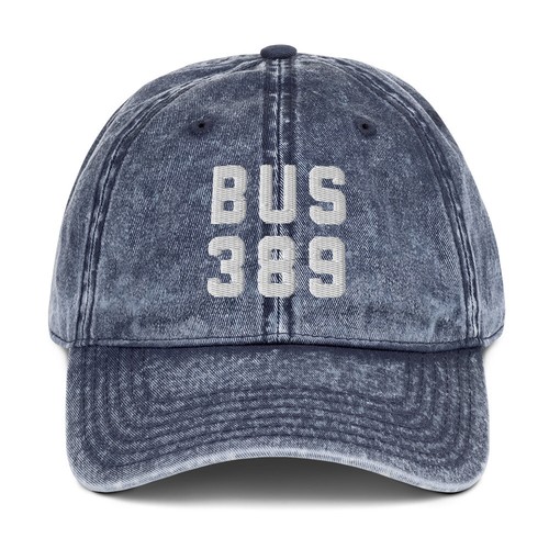 BUS 389 Vintage Cotton Twill Cap Hat | eBay