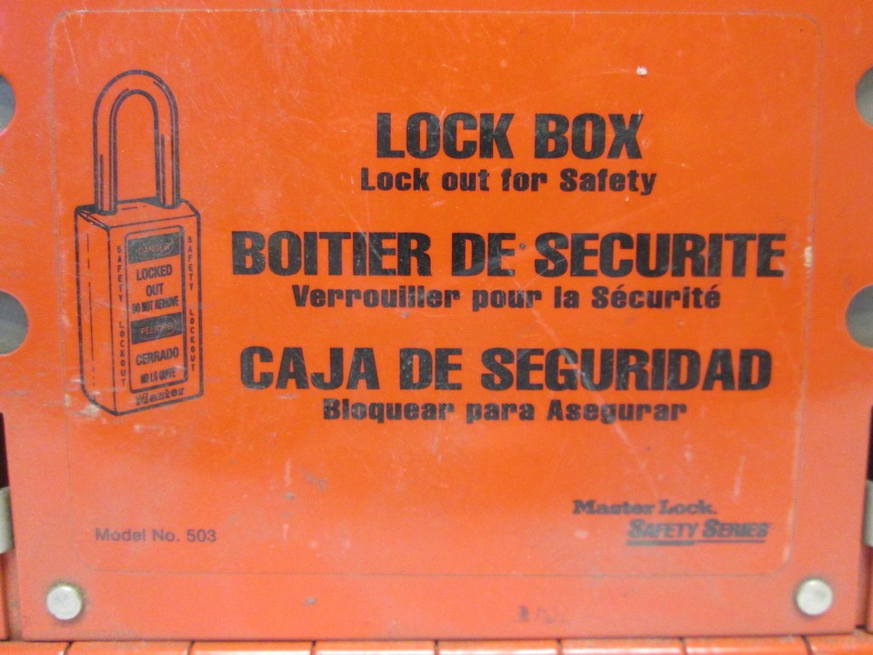 MASTER LOCK 503 RED SAFETY GROUP LOCK BOX FOR LOCKOUT/TAGOUT STEEL | eBay
