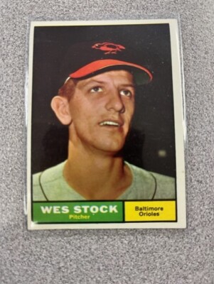 1961 Topps - #26 Wes Stock. Near mint or better. Free Shipping. | eBay