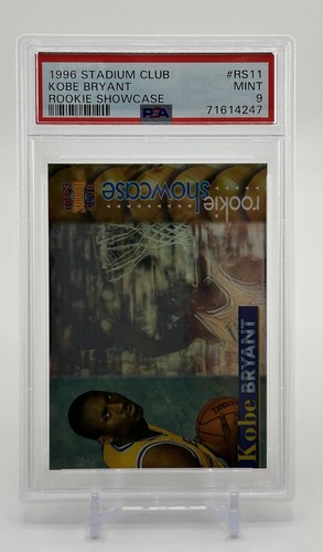 1996-97 Topps Stadium Club KOBE BRYANT RC Rookie Showcase Lakers PSA 9 ...