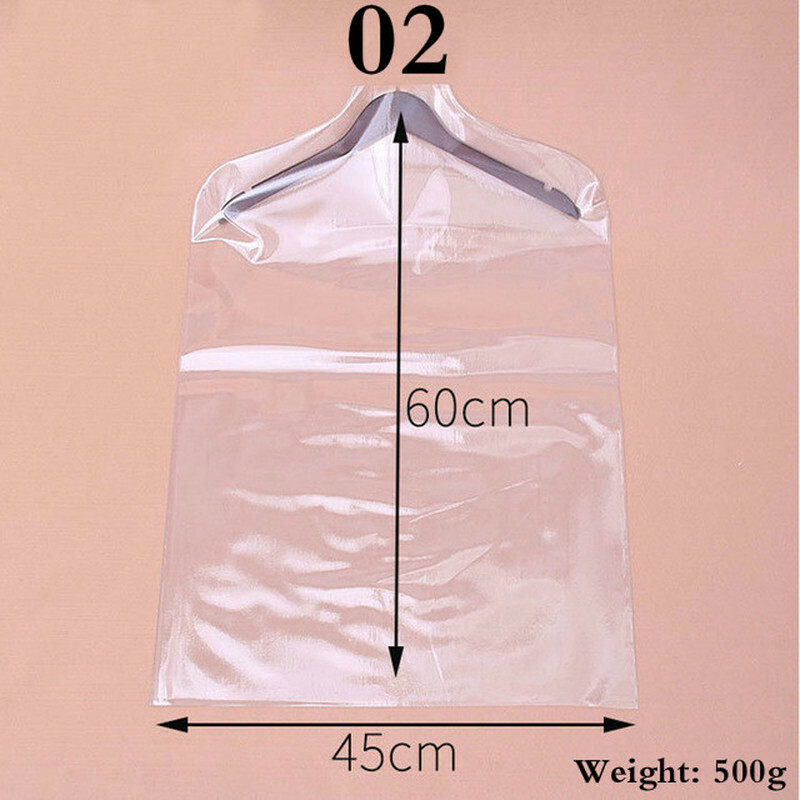 10 X Clear Clothes Dust Cover for Garment Coat Jacket Shirt Moisture ...
