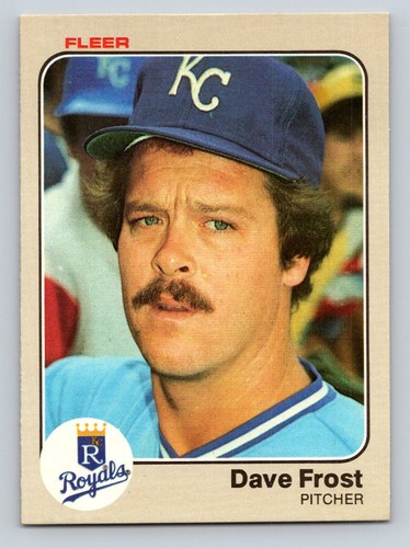 1983 Fleer Baseball #111 Dave Frost Kansas City Royals | eBay