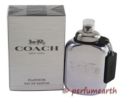Coach New York Platinum For Men 3.3 oz./100 ml Edp Spray New In Box | eBay