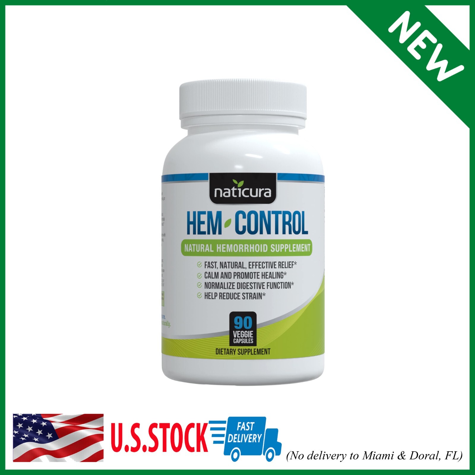 Hem-Control Natural Hemorrhoid Treatment Supplement - Fast & Lasting ...